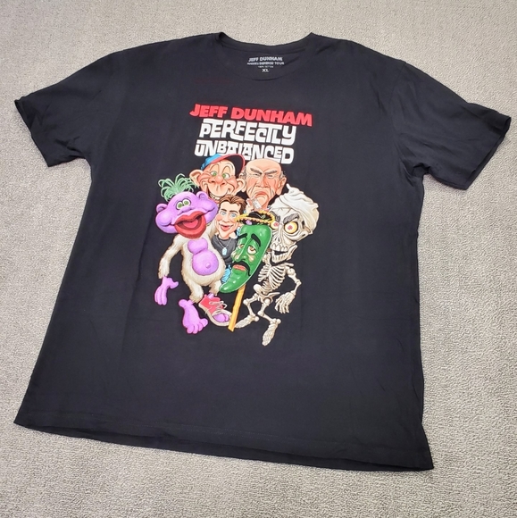 Jeff Dunham | Shirts | Jeff Dunham Xl Black Perfectly Unbalanced 26 ...